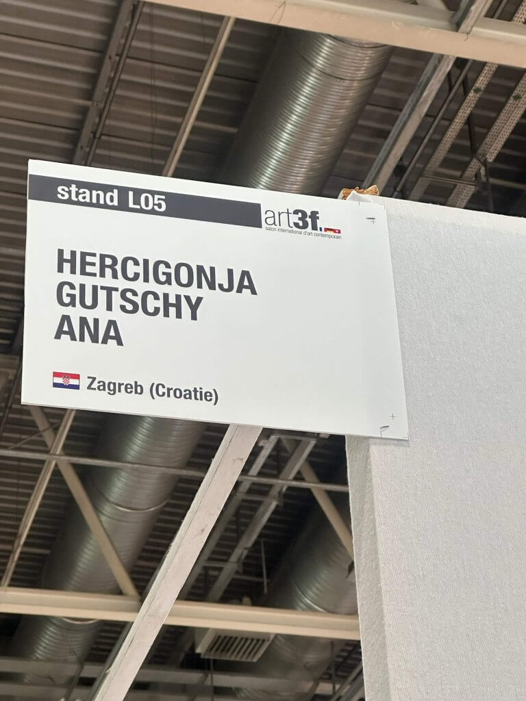Gallery from art exhibition at Art3f in Paris 2023 - Artist Ana Hercigonja Gutschy